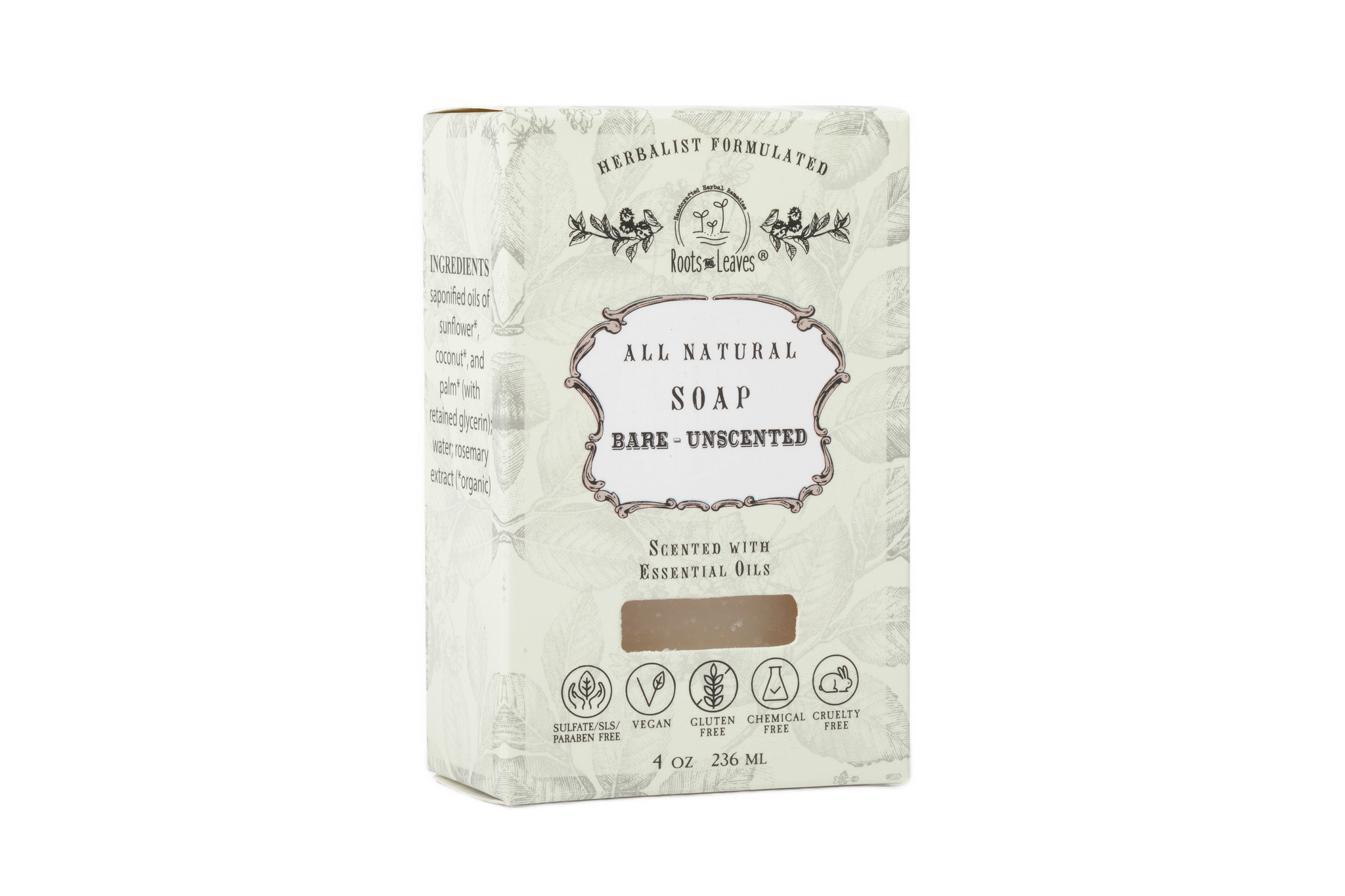 Organic Vegan Bare - Unscented Bar Soap – Little Red Farm