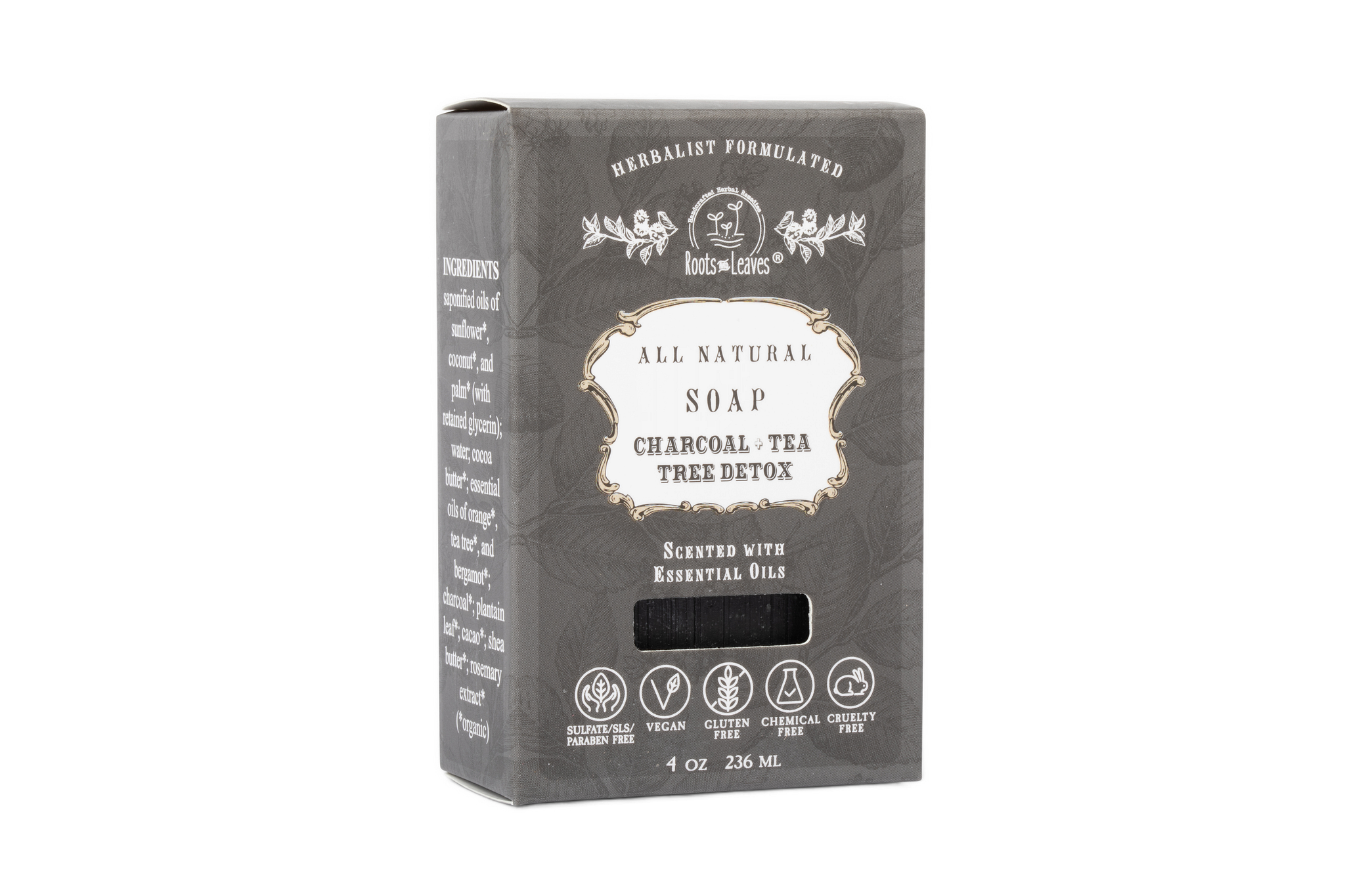 Organic Vegan Charcoal + Tea Tree Detox Bar Soap – Little Red Farm